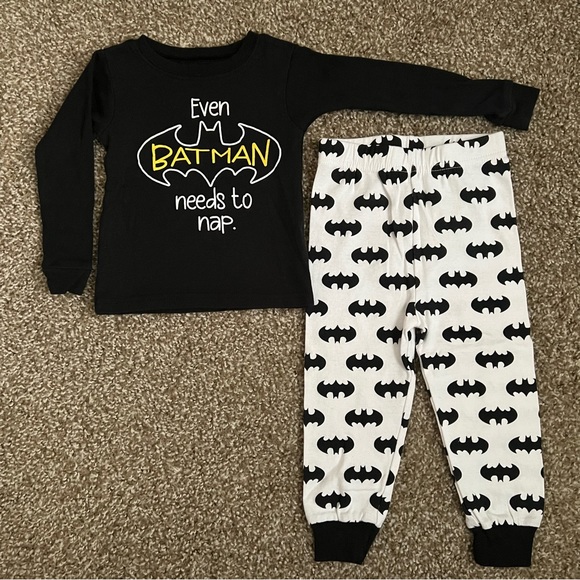 Batman | Pajamas | Batman Black White Pajama Matching Set Size 24 ...
